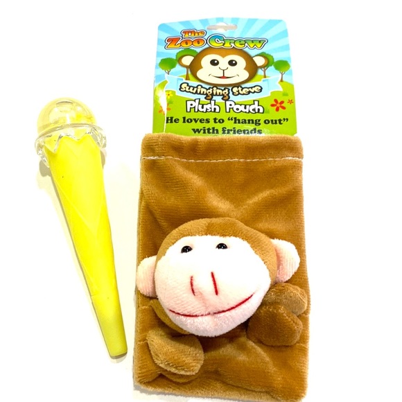 Accessories | Monkey Plush Pouch Ice Cream Pen Gift Set | Poshmark